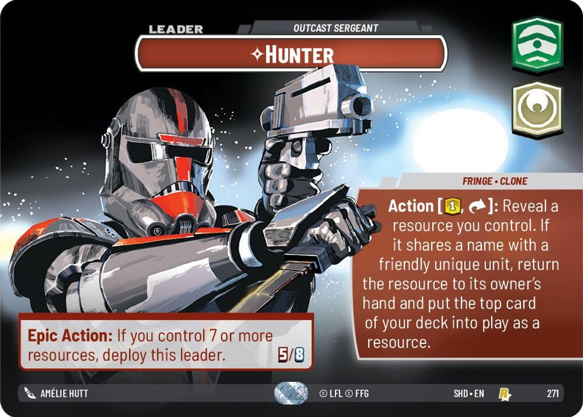 Hunter, Outcast Sergeant (Showcase) · Shadows of the Galaxy (SHD) #271 ...