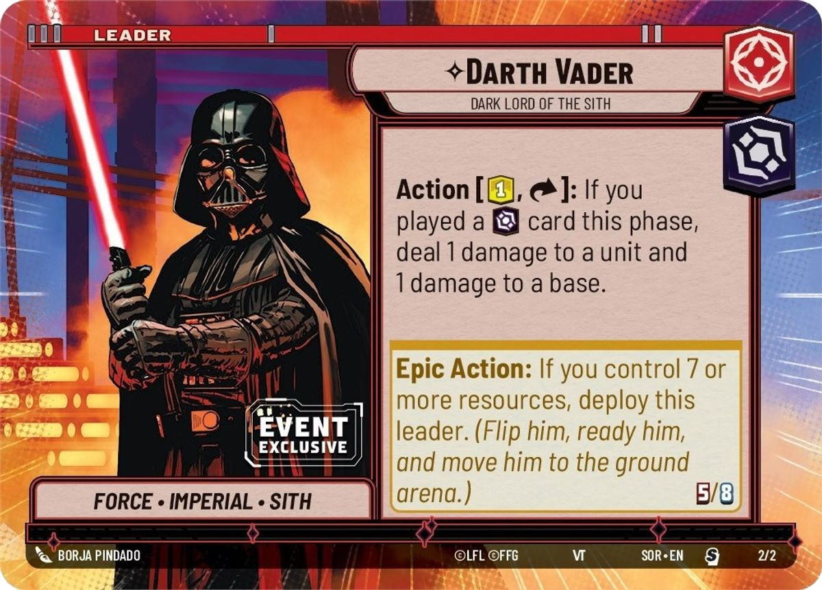 Darth Vader, Dark Lord of the Sith (Hyperspace) · SOR Event Promos (SOR ...